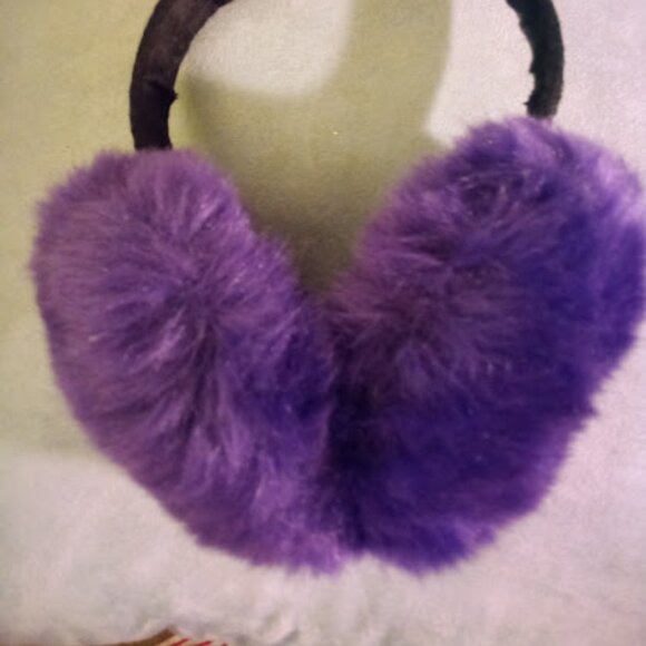 Accessories | Purple Faux Fur Ear Muffs | Poshmark